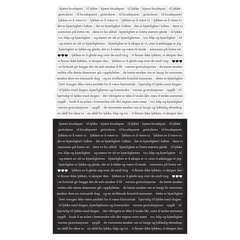 Stickers Bryllup 6259